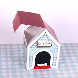 Puppy Party Favor Printable Gift Box Template, Dog House Gift Box, Dog ...