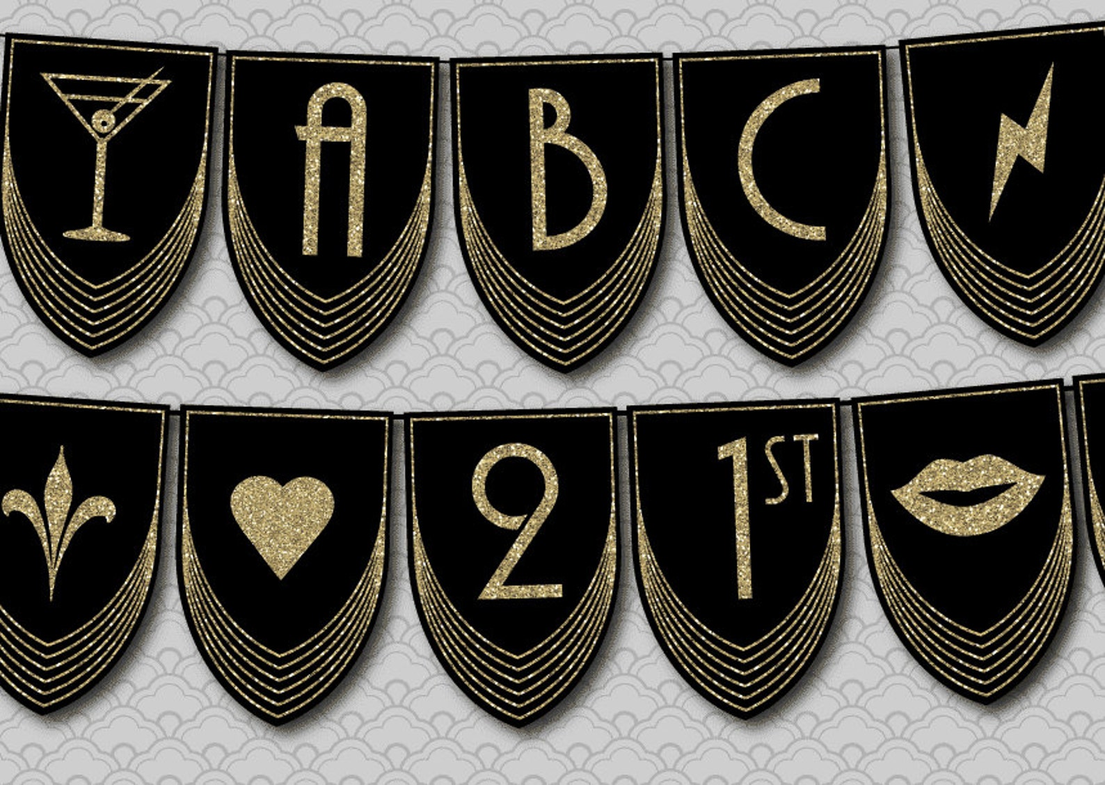 Great Gatsby Banner Gatsby Birthday Banner Gatsby Wedding - Etsy