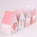 Pink Heart House Favor Boxes, Printable DIY Gift Box (PDF) - Etsy