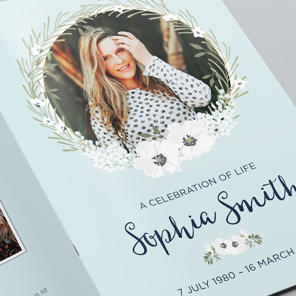 Obituary Template - Etsy