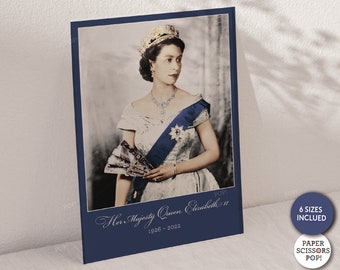 Queen Elizabeth Portrait Banner - Etsy
