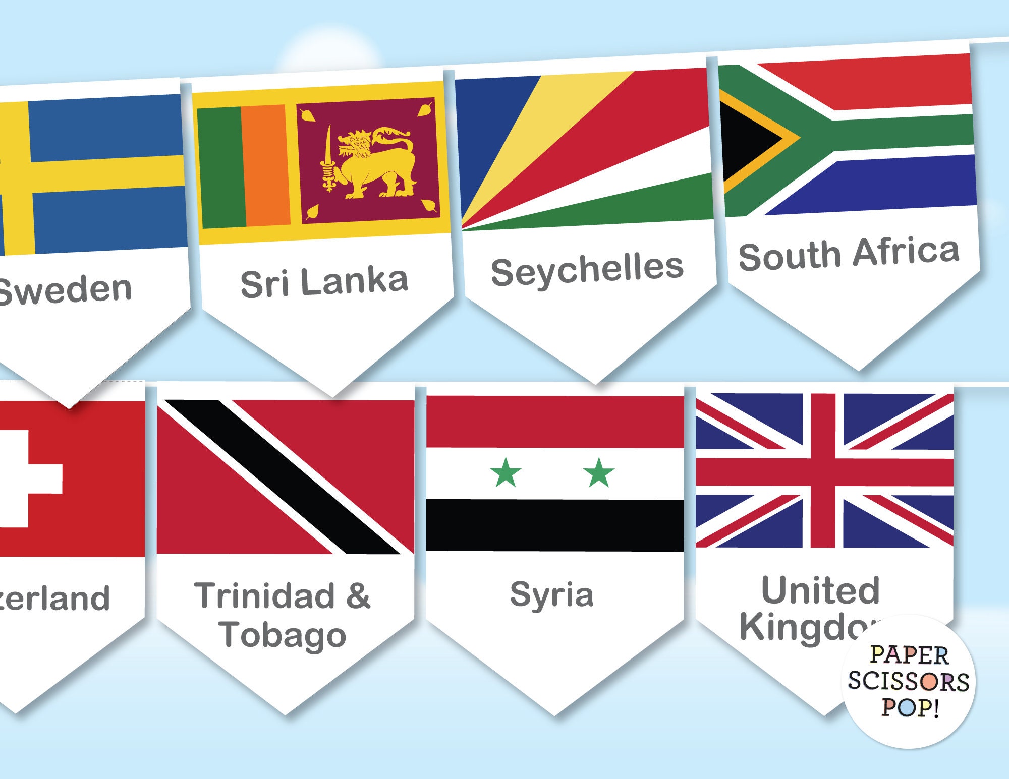 Individual Country Flags Of The World