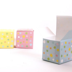 Printable Polka Dot Boxes, Perfect for Wedding Favors, Confetti, or ...