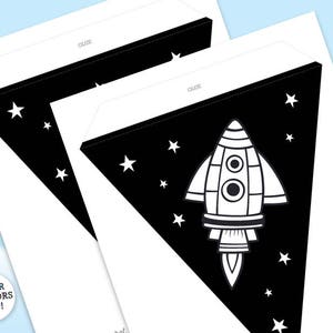 Rocket Birthday Banner, Space Themed Birthday Banner, Astronaut ...
