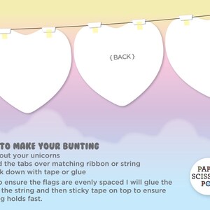 Heart Candy Printable Banner Pennant Valentines Gift, Pastel Wedding ...