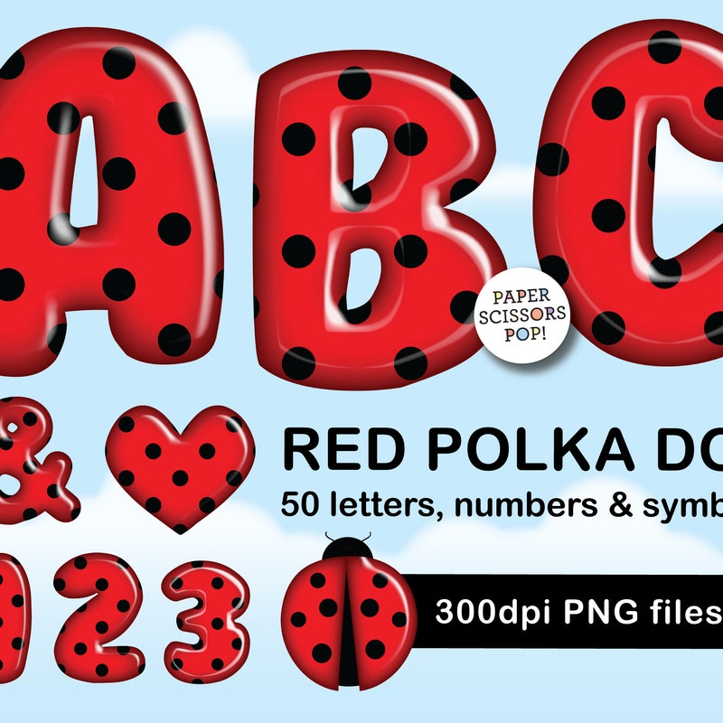 Red Black Polka Dot - Etsy