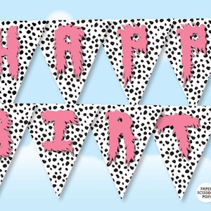 Dalmatian Birthday Banner Printable, Dalmatian Themed Party Decor ...