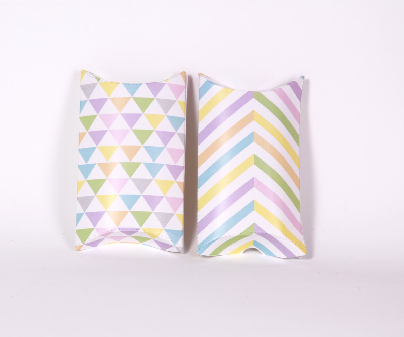 Pastel Pillow Boxes Pastel Wedding Favors Pastel Geometric | Etsy