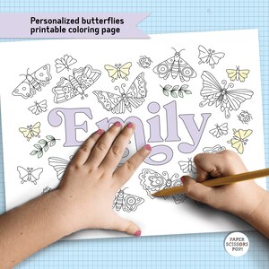 Custom Name Coloring Page Printable, Personalized Coloring Page ...