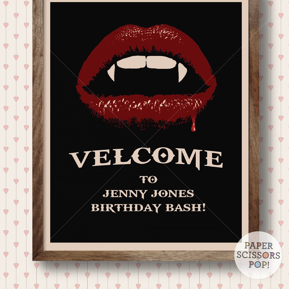 Halloween Welcome Sign Vampire Welcome Sign Editable Vampire - Etsy New ...