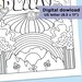 Retro Custom Coloring Page Printable, Girls Coloring Page, Adult ...