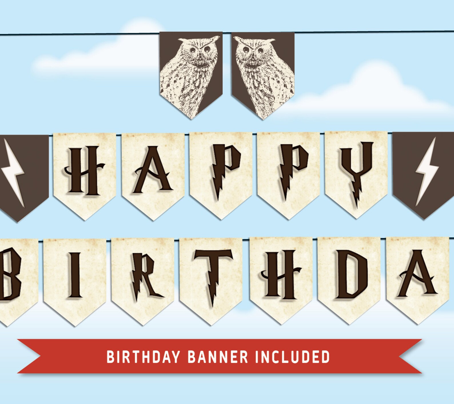 Wizard Birthday Banner Template, Magic Party Decoration, Halloween ...