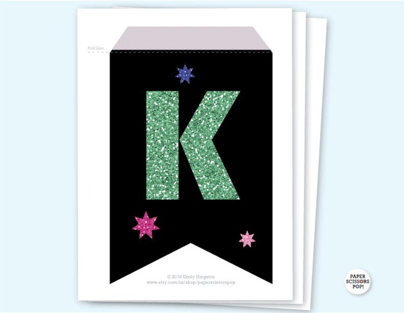 Alphabet Template Personalized Banner DIY Birthday Banner - Etsy