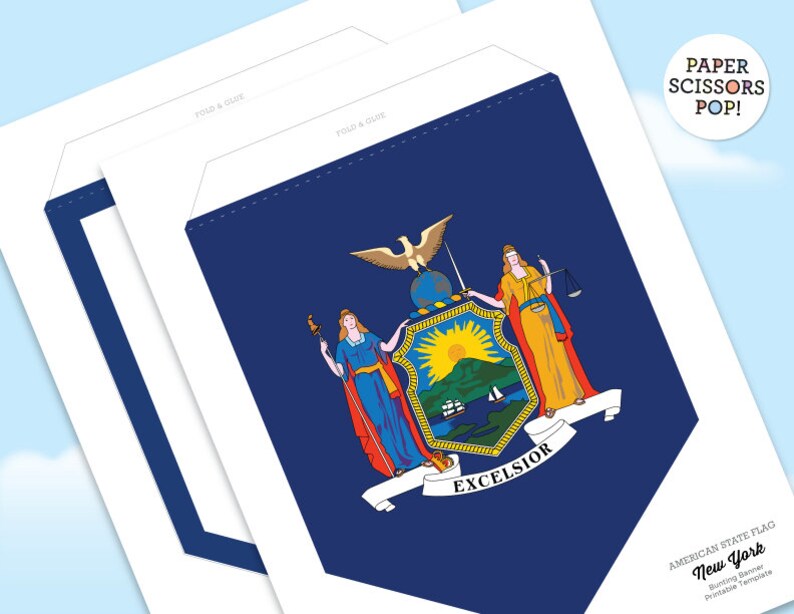 State Flag Banner, Classroom Decor, Instant Download. American State ...