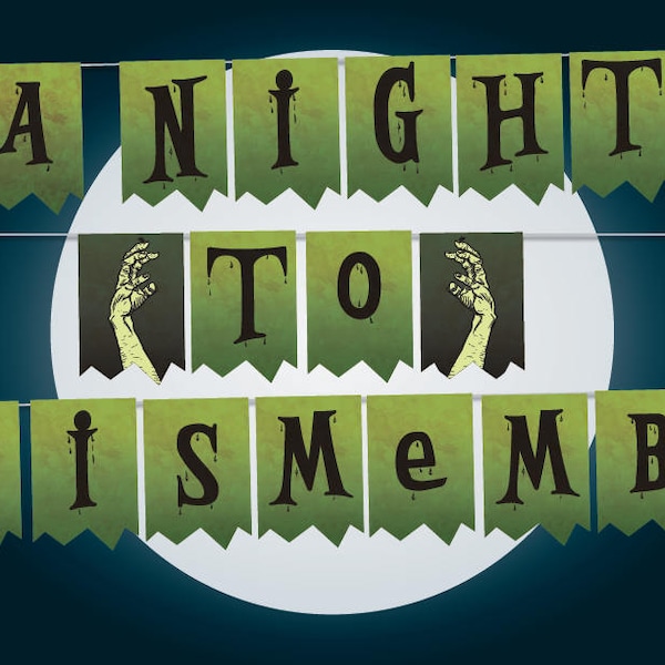 Zombies Banner - Etsy