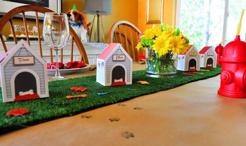 Personalized Puppy Party Favor Box Printable Dog House Gift - Etsy