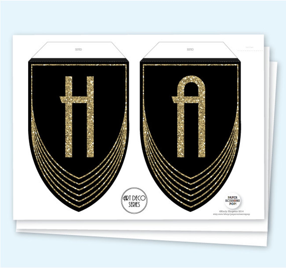 Gatsby Birthday Banner Gatsby Decor Instant Download Art - Etsy