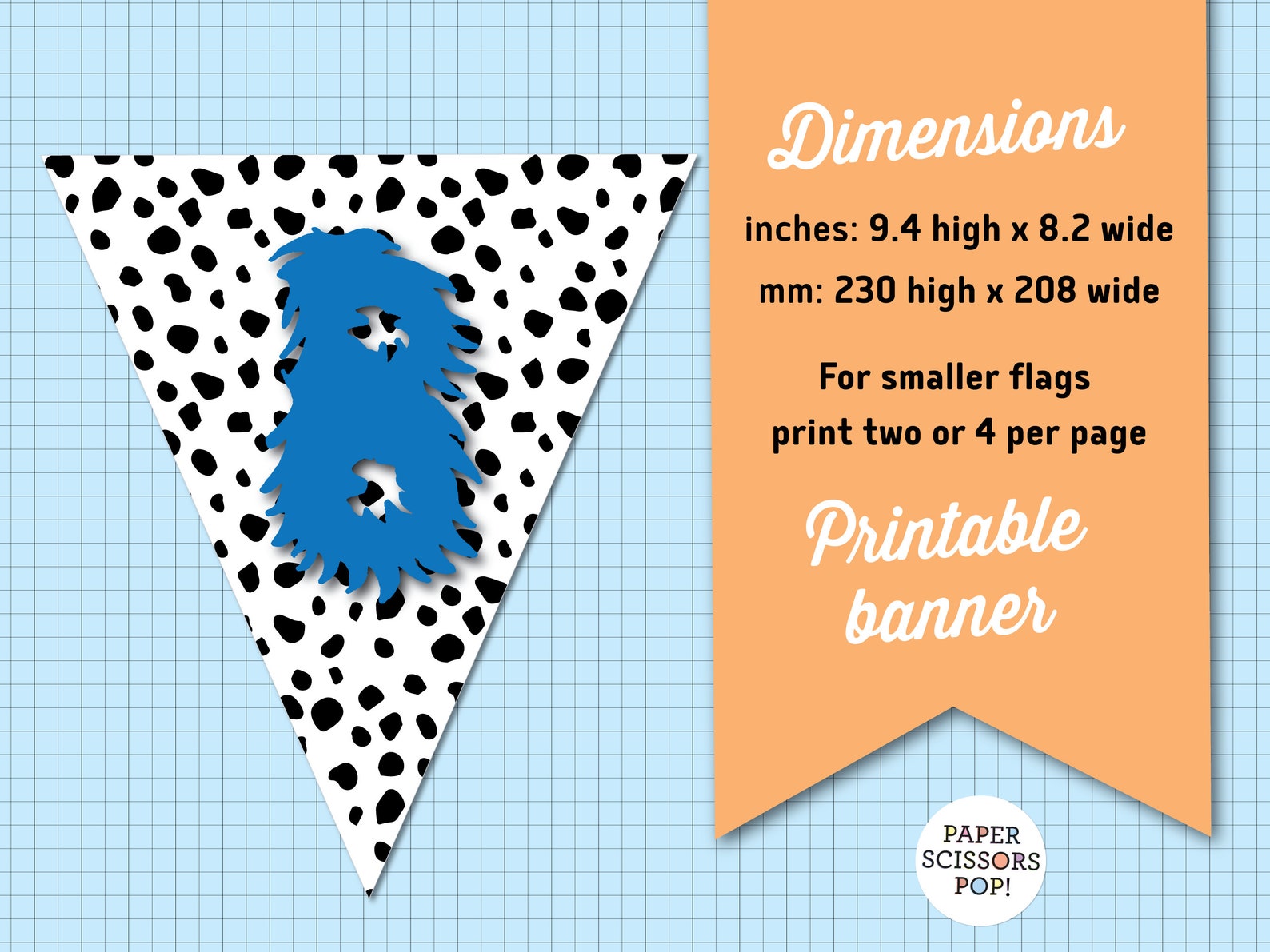 Dalmatian Birthday Banner Printable, Dalmatian Themed Party Decor ...