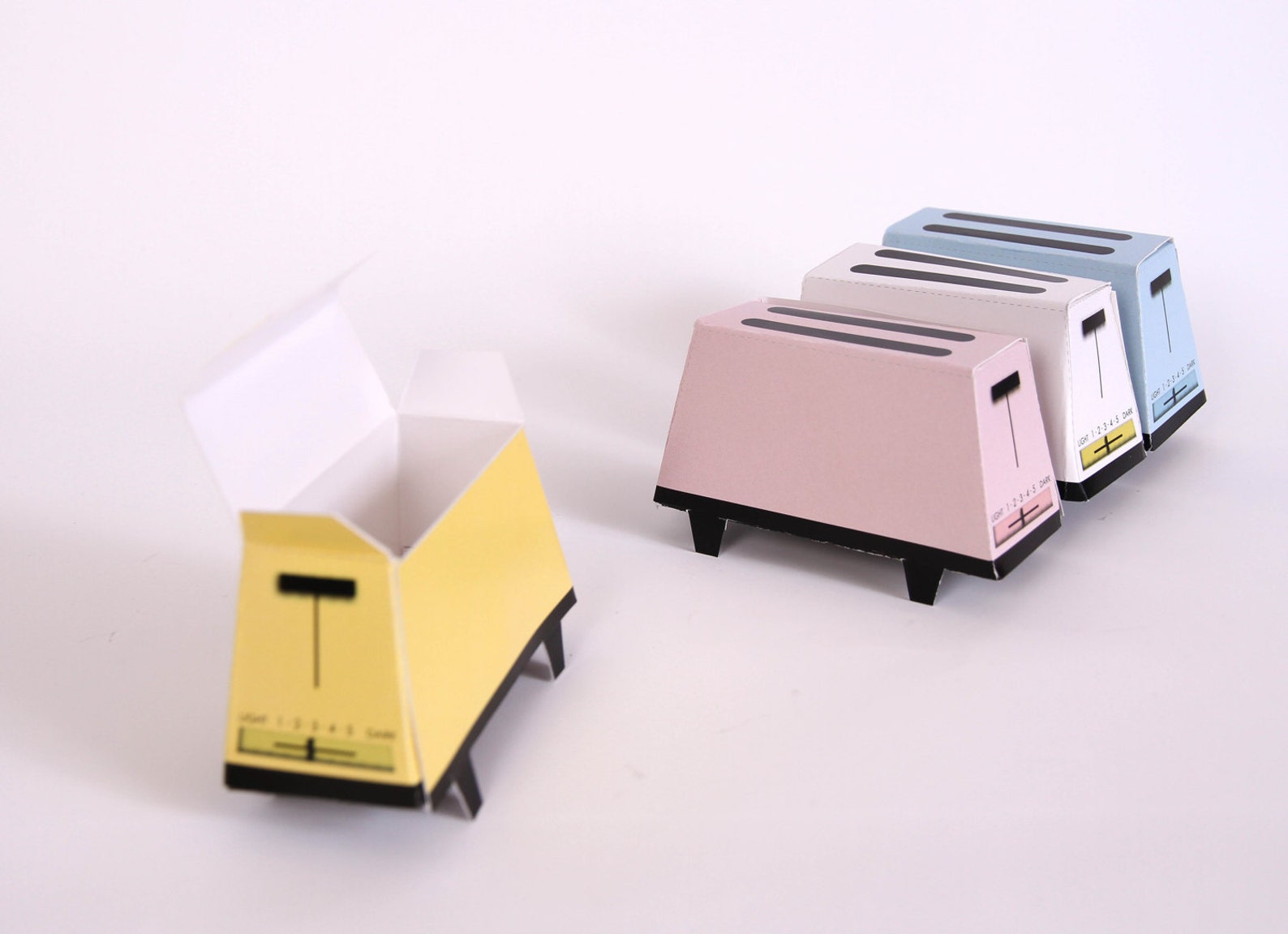60's Toaster Large, Printable DIY Retro Wedding Gift, Toaster Gift Box ...