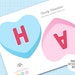 Happy Valentine's Day Banner, Pastel Conversation Hearts Decoration ...