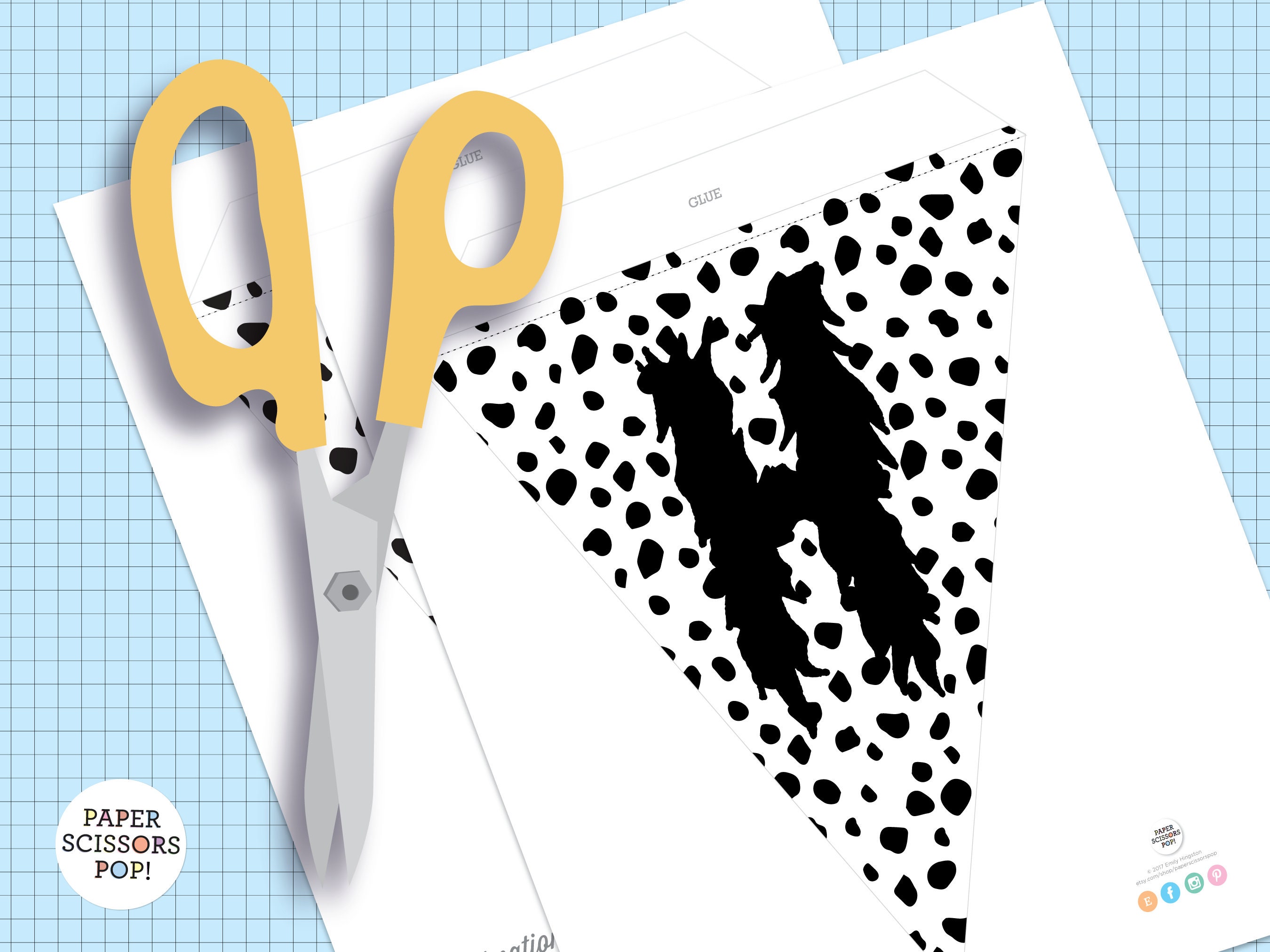 Dalmatian Birthday Banner Printable, Dalmatian Themed Party Decor ...