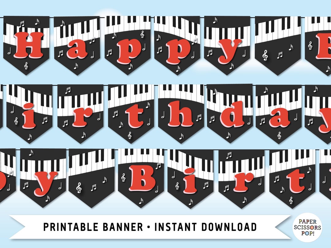Piano Birthday Decoration, Piano Gift Music Classroom Decorations ...