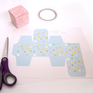 Printable Polka Dot Boxes, Perfect for Wedding Favors, Confetti, or ...