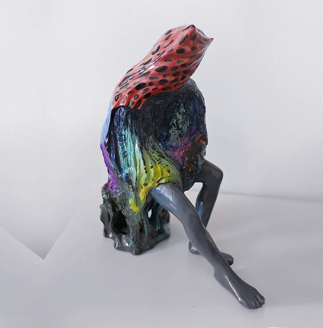 SHAMAN Ceramic Art Sculpture | Unique Clay Figure - Etsy