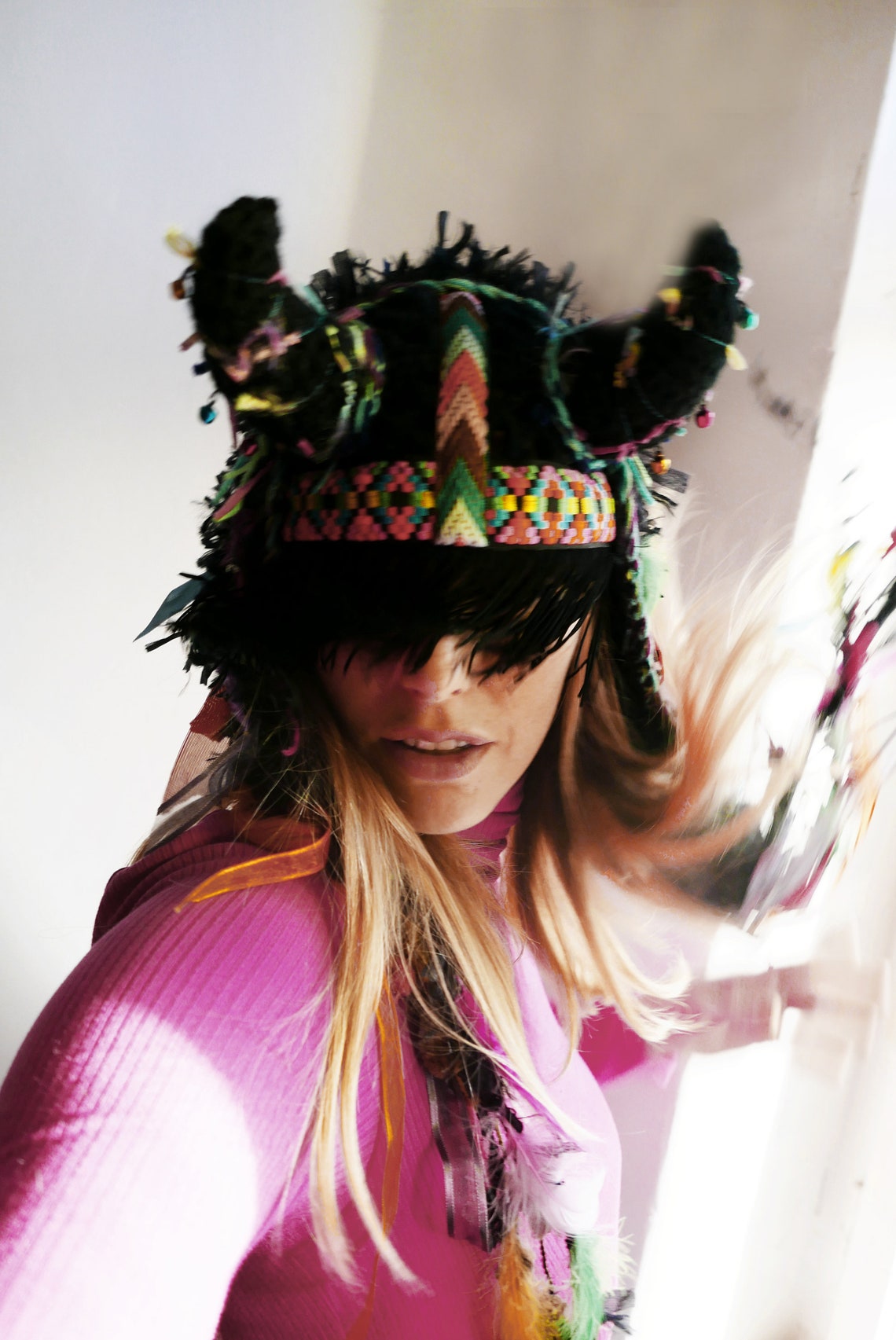 UTHA SHAMAN ORIGINAL | Ritual Hat | Festival Headdress | Shamanic ...