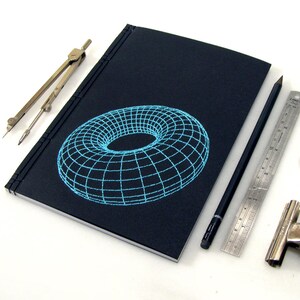 Torus Journal. Embroidered Notebook. 3D Journal. Geometry - Etsy