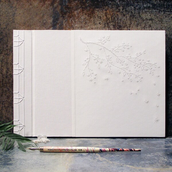 Ivory Guest Book - Etsy
