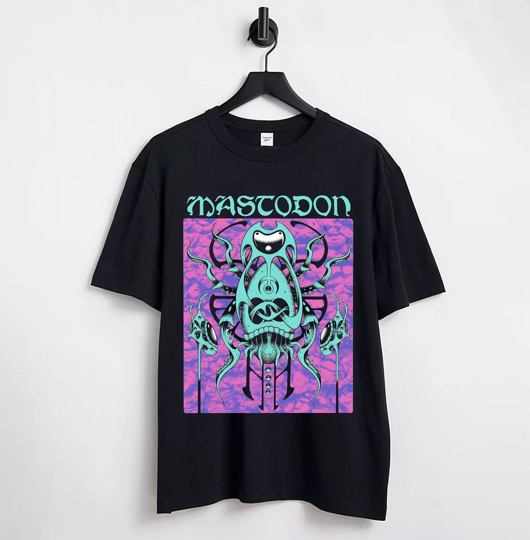 Mastodon Gobbler of Dregs Hushed and Grim Retro T Shirt, Mastodon Rock ...