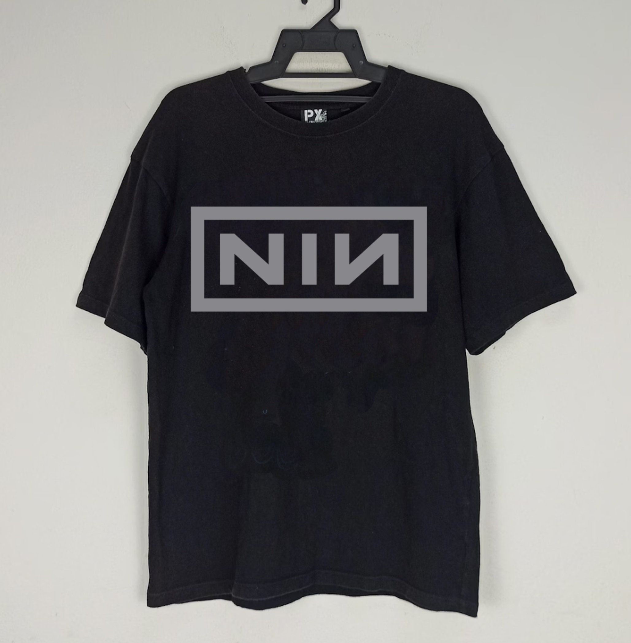 NIN Logo Shirt, Nine Inch Nails Pretty Hate Machine Rock Band Vintage ...