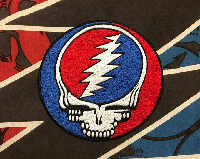 Grateful Dead Extra Large Patch, Steal Your Face Back Patch, 13 Point ...