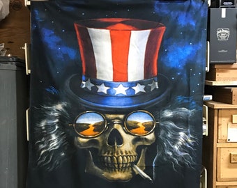 Uncle Sam Grateful Dead Patch Top Hat Skeleton US Blues - Etsy