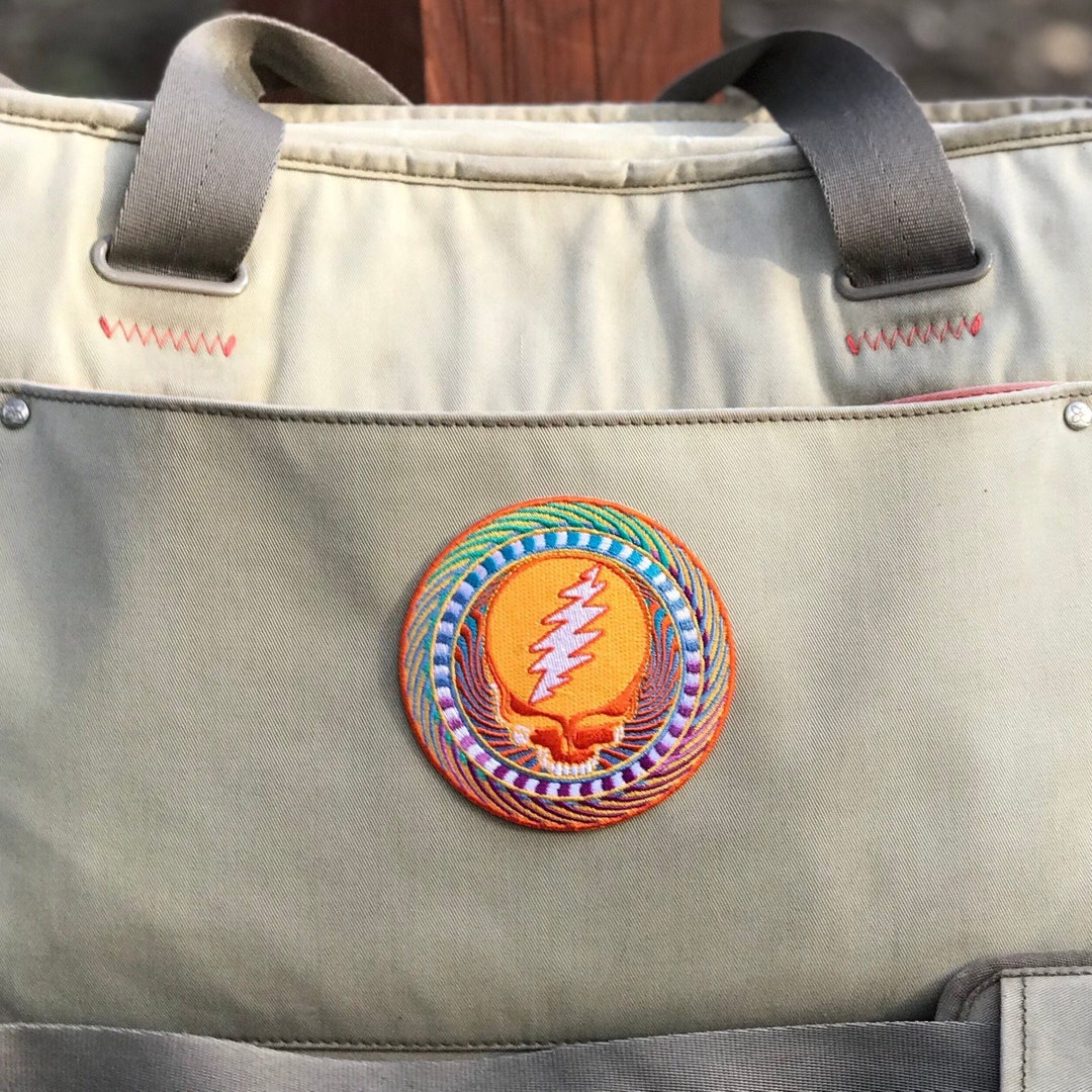 Orange Sunshine Steal Your Face Patch, Grateful Dead Patch, | Trippy ...
