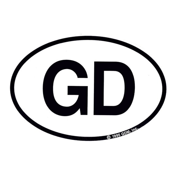 Grateful Dead Sticker GD Bumper Sticker Vintage Dead Oval | Etsy