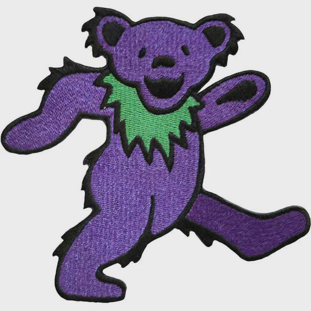 Large Dancing Bear Patch, Grateful Dead Bear Patch, Jerry Bears, Iron ...