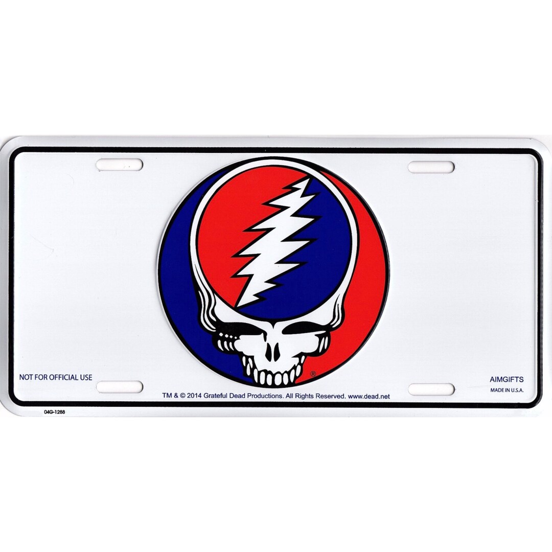 Steal Your Face License Plate, Grateful Dead Vanity Plate, Deadhead ...