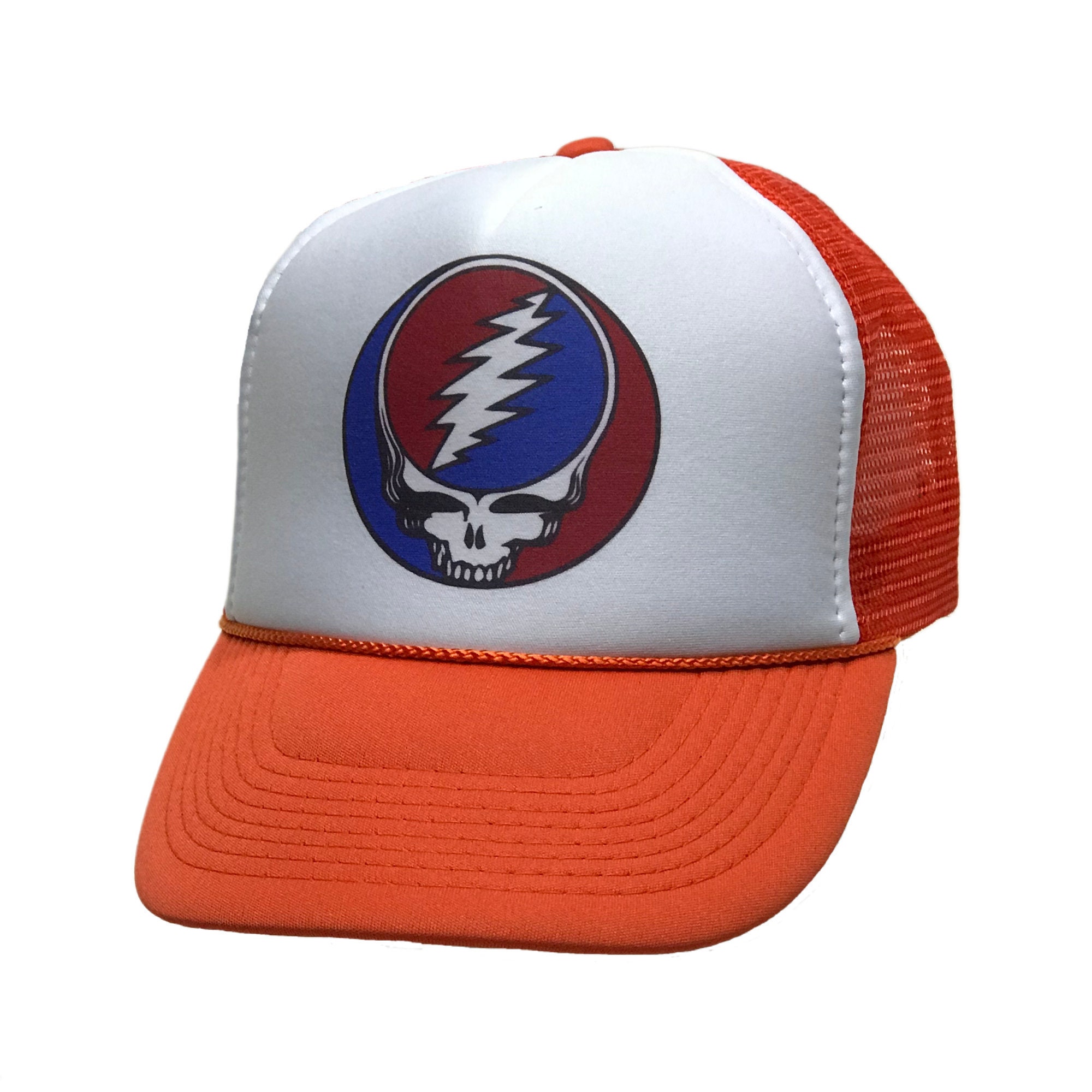 Grateful Dead Steal Your Face Trucker Cap, Stealie Trucker Hat ...
