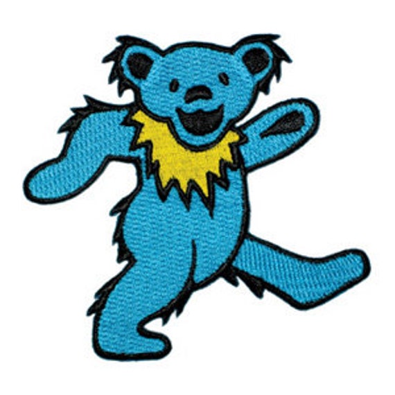 Dancing Bear Small Patch, Grateful Dead Bear Patch, Jerry Dancing Bear Small Patch, Grateful Dead Bear Patch, Jerry
