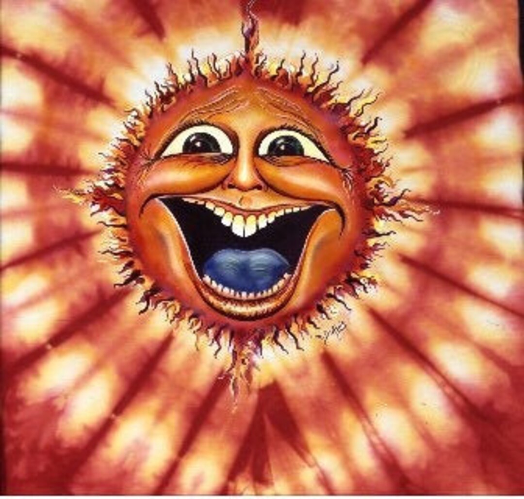 Sun Face Grateful Dead Lot Shirt, Tie Dye Tee, Psychedelic, Tour T ...