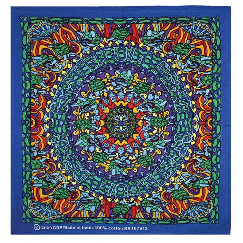 Dancing Terrapins Grateful Dead Bandana, Grateful Dead Terrapin Turtle ...