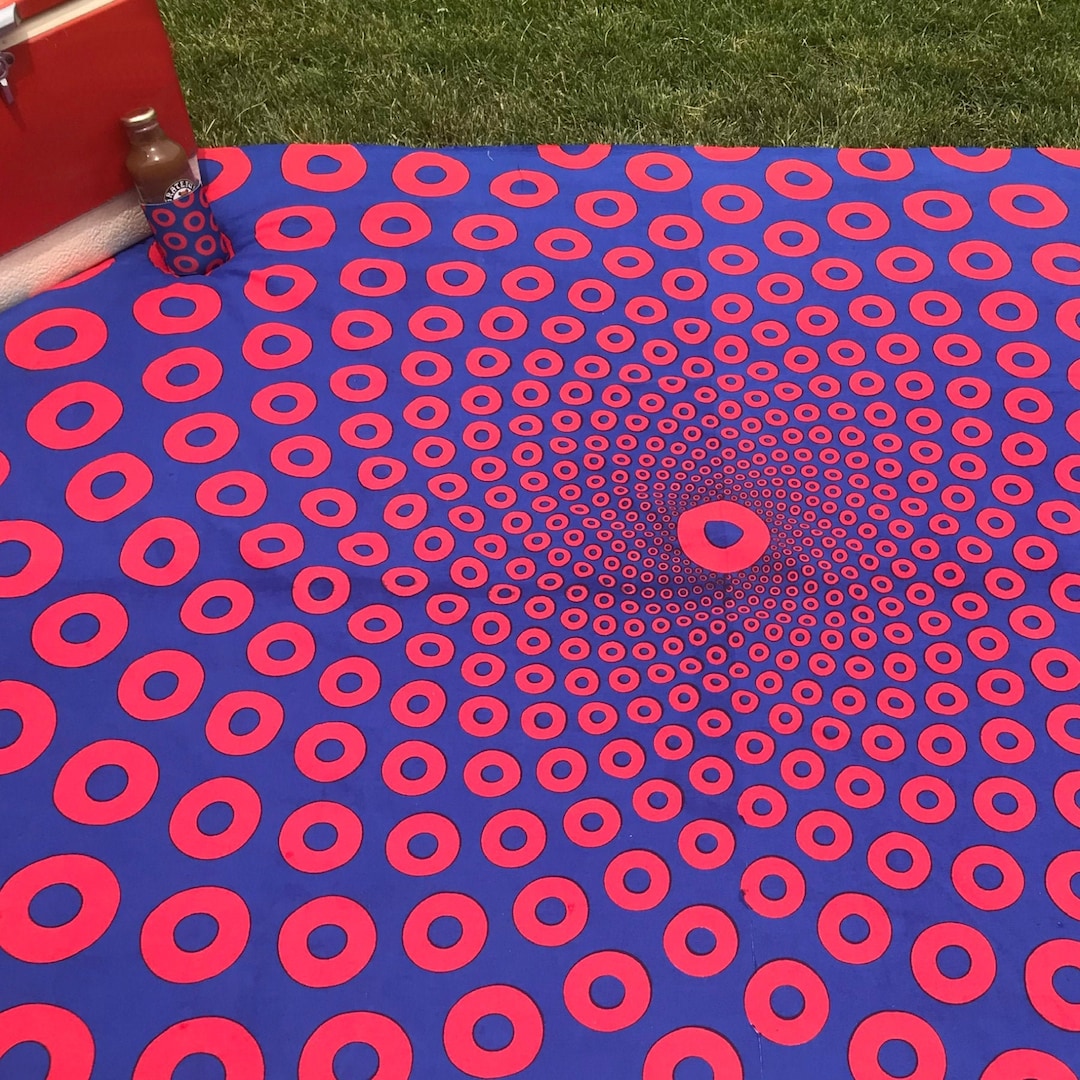 Phish Tapestry, Fishman Donut Flower Vortex, Phish Donuts, Cotton, Wall ...