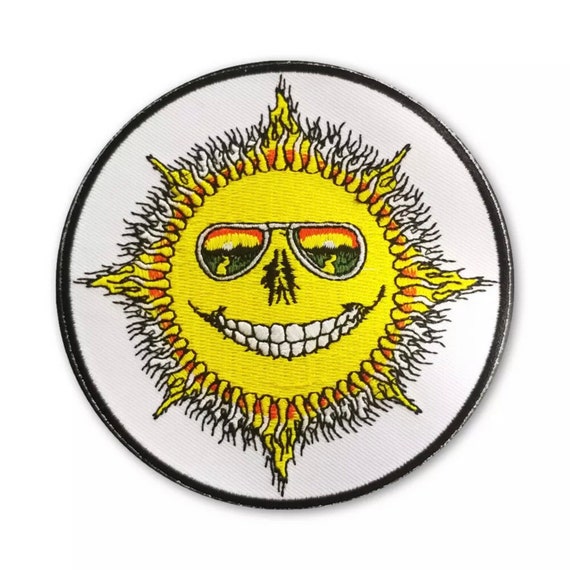Smiling Skeleton Sun Patch Grateful Dead Tour Original | Etsy
