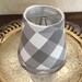 Grey and White Buffalo Check Gingham Chandelier Lampshade Large Gingham ...