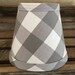 Grey and White Buffalo Check Gingham Chandelier Lampshade Large Gingham ...