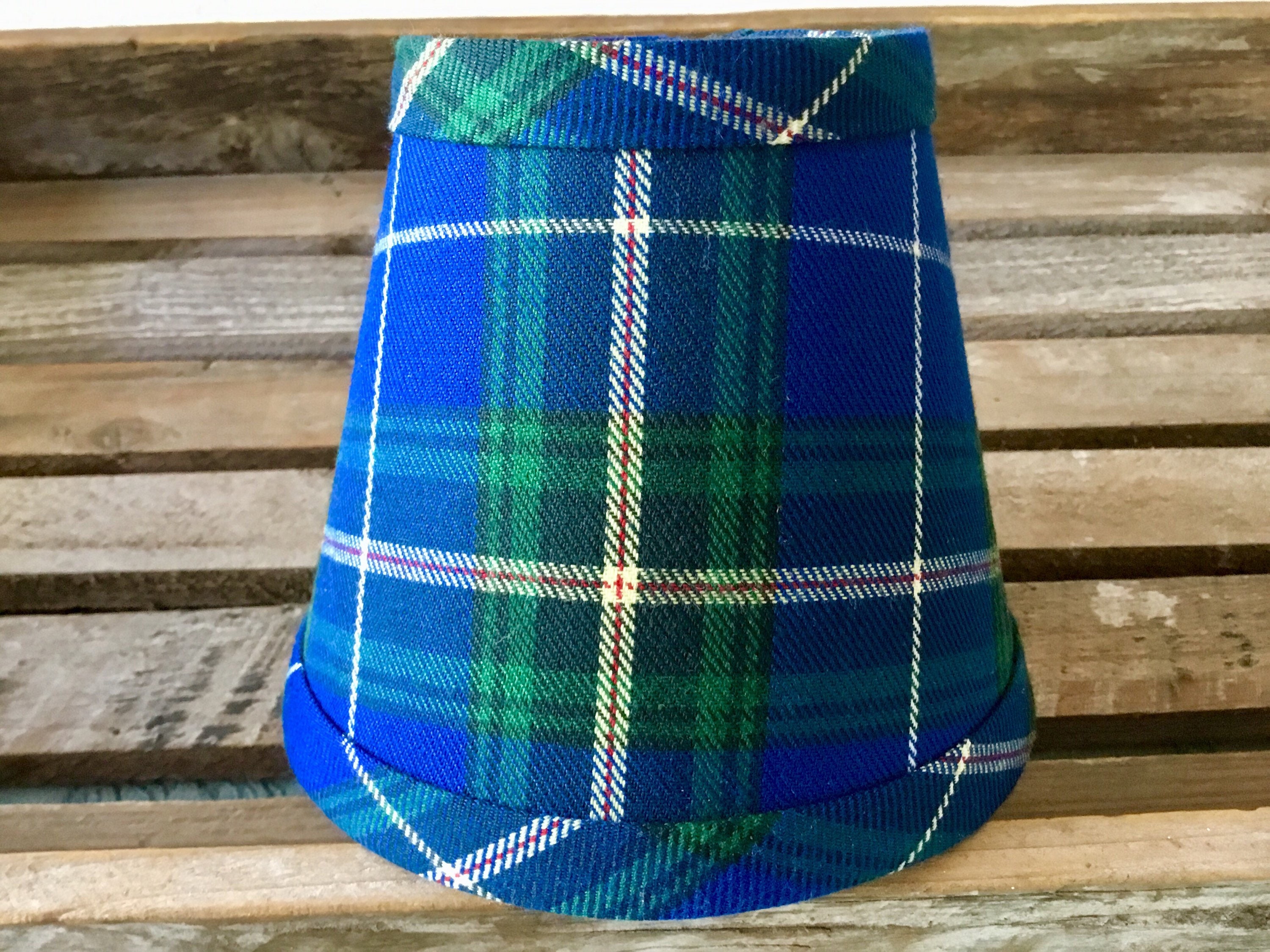 Blue Tartan Chandelier Lampshade Plaid Shade Tartan - Etsy