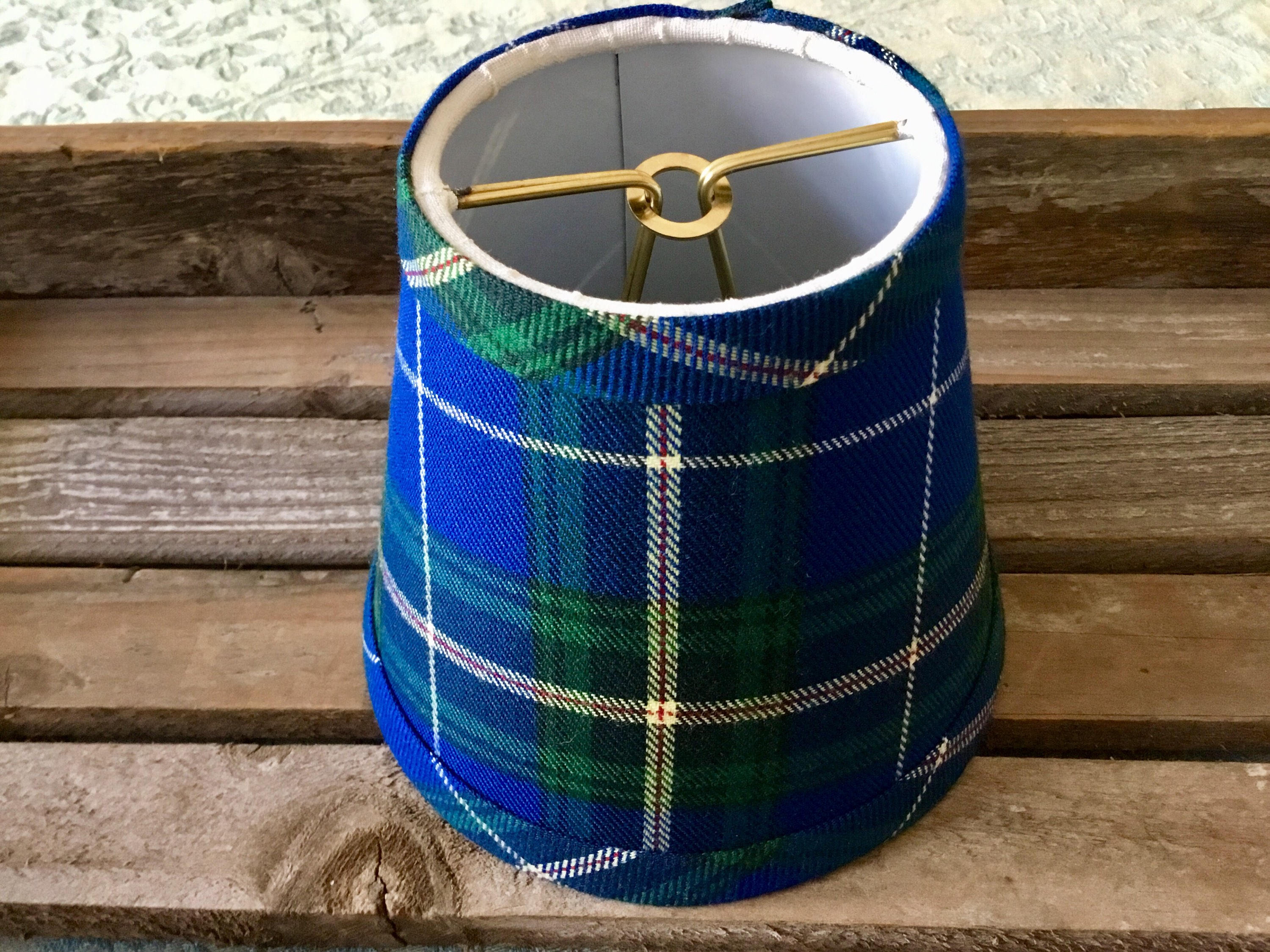 Blue Tartan Chandelier Lampshade Plaid Shade Tartan - Etsy UK
