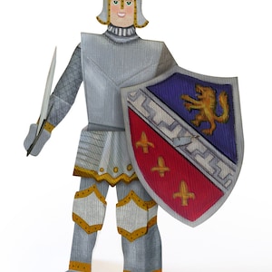 Medieval Kingdom Paper Craft Kit: Princess, Knight & Dragon - Etsy